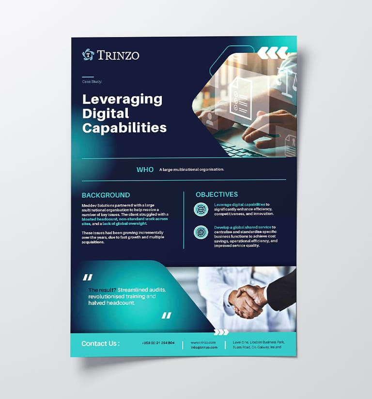 Leveraging Digital Capabilities | View Success Stories | Trinzo